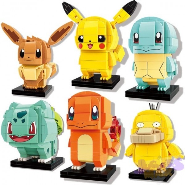 ‍Juguetes de Construccion Pokemon Pikachu Team 6 Para elegir